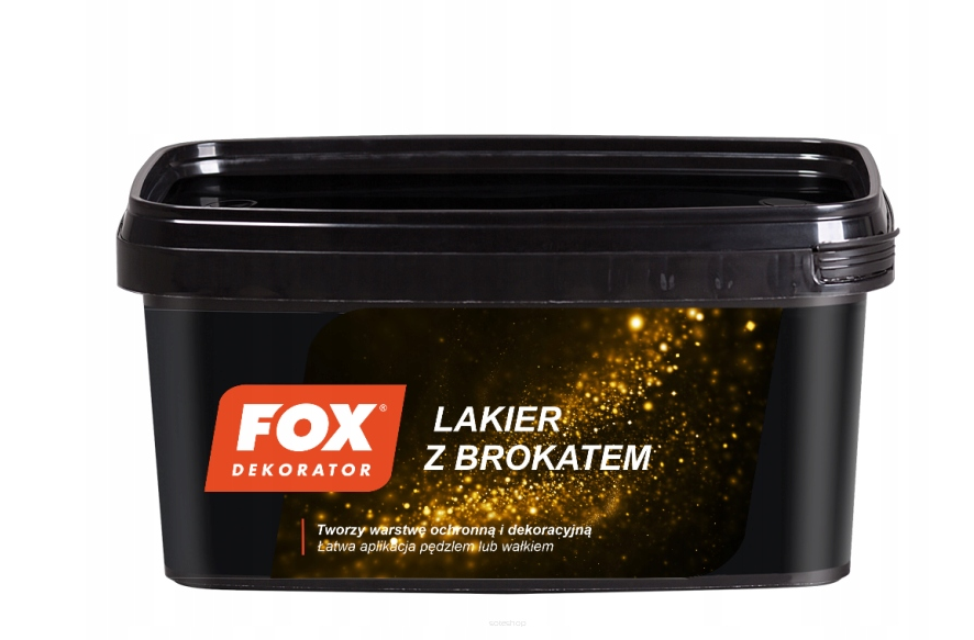 FOX Dekorator lakier z brokatem srebro 1L - Budshop24.pl